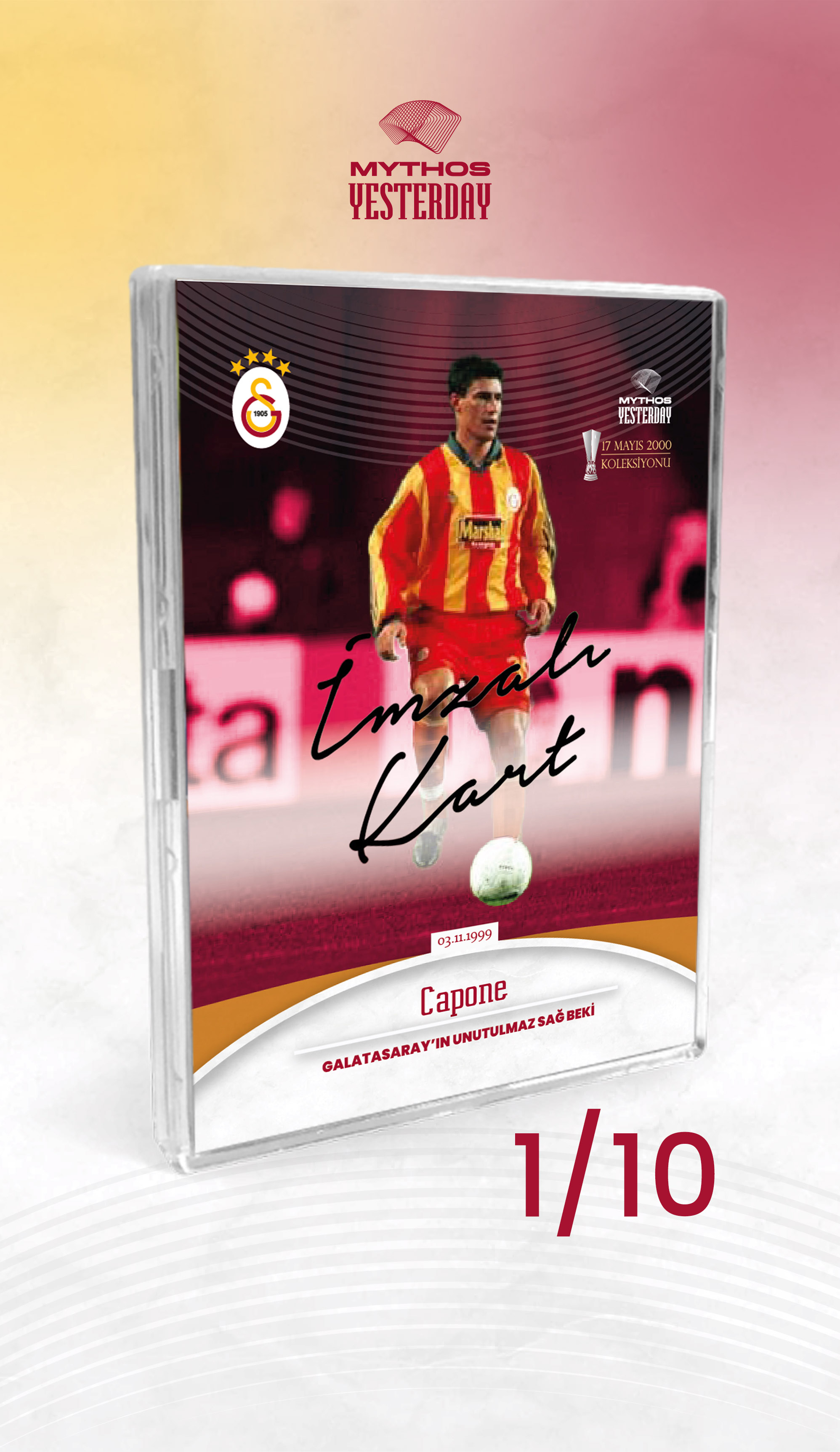 CAPONE / Galatasaray’ın Unutulmaz Sağ Beki (İmzalı - .../10) - Mythos Cards